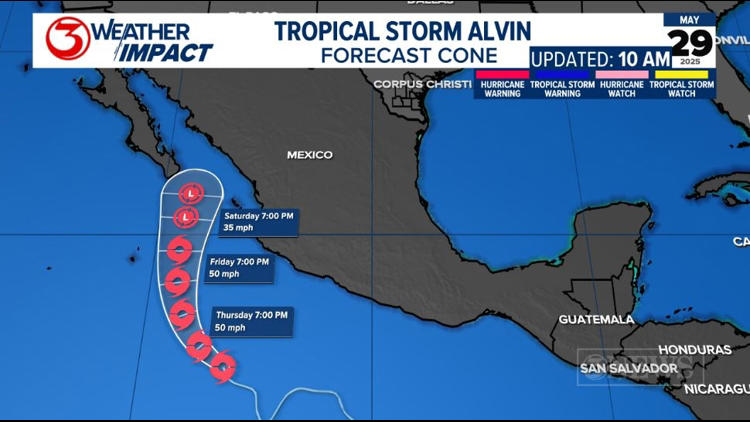 Tropical Storm Alvin may help bring rain to Corpus Christi for Beach to Bay