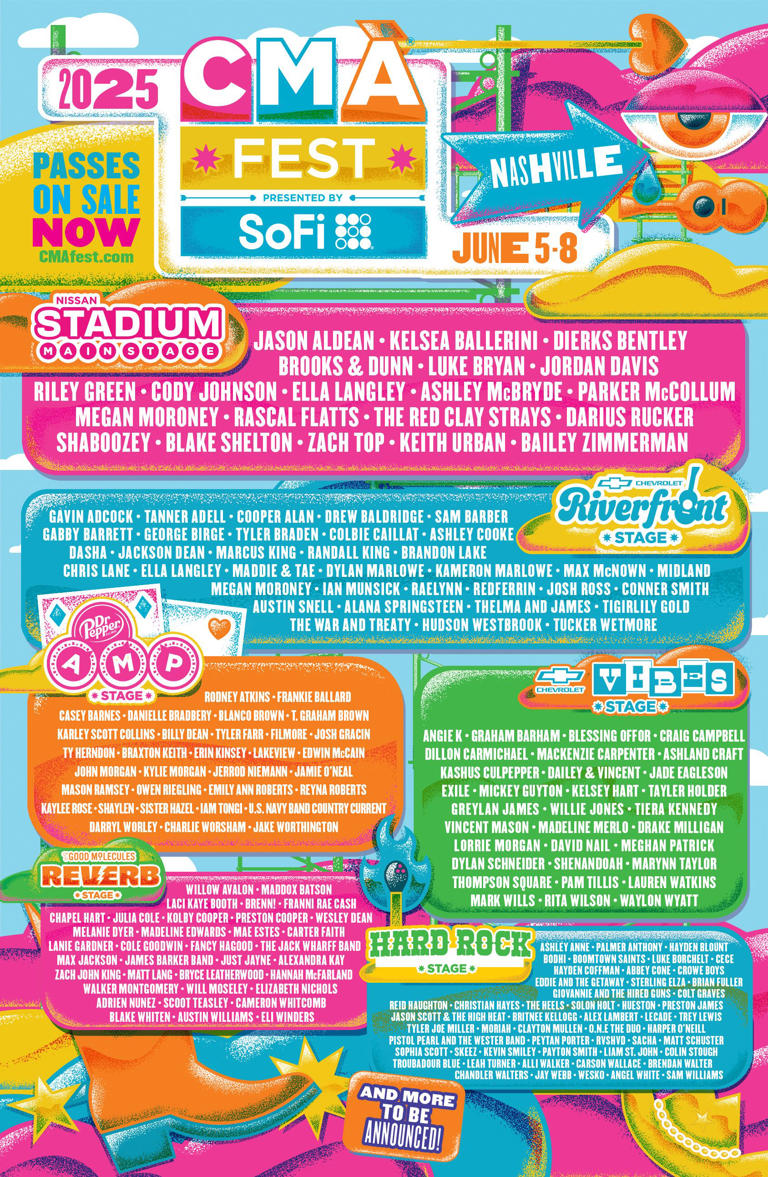 2025 CMA Fest Guide: Schedule, parking, road closures & more