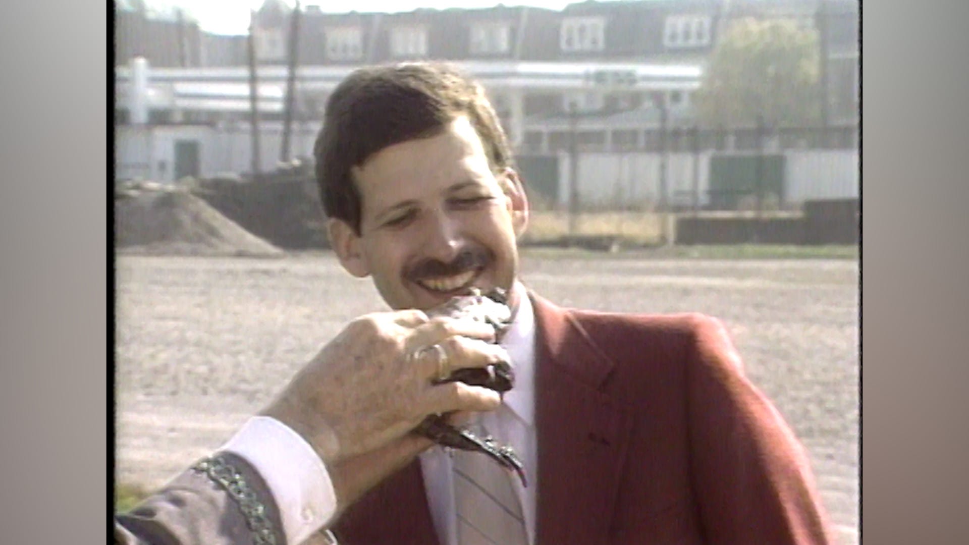 Hypnotizing frogs at the York Fair in 1989