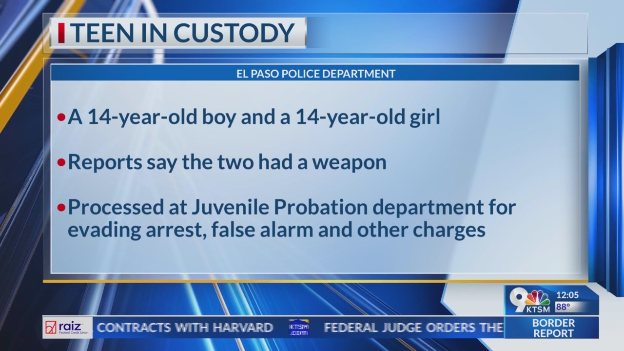 Teens in custody after reports of them having weapons