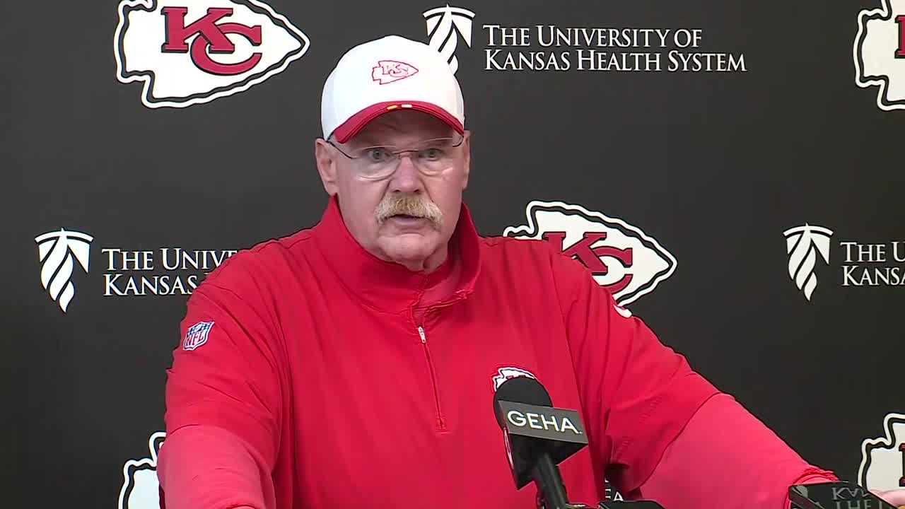 Chiefs head coach Andy Reid talks Josh Simmons, Kingsley Suamataia