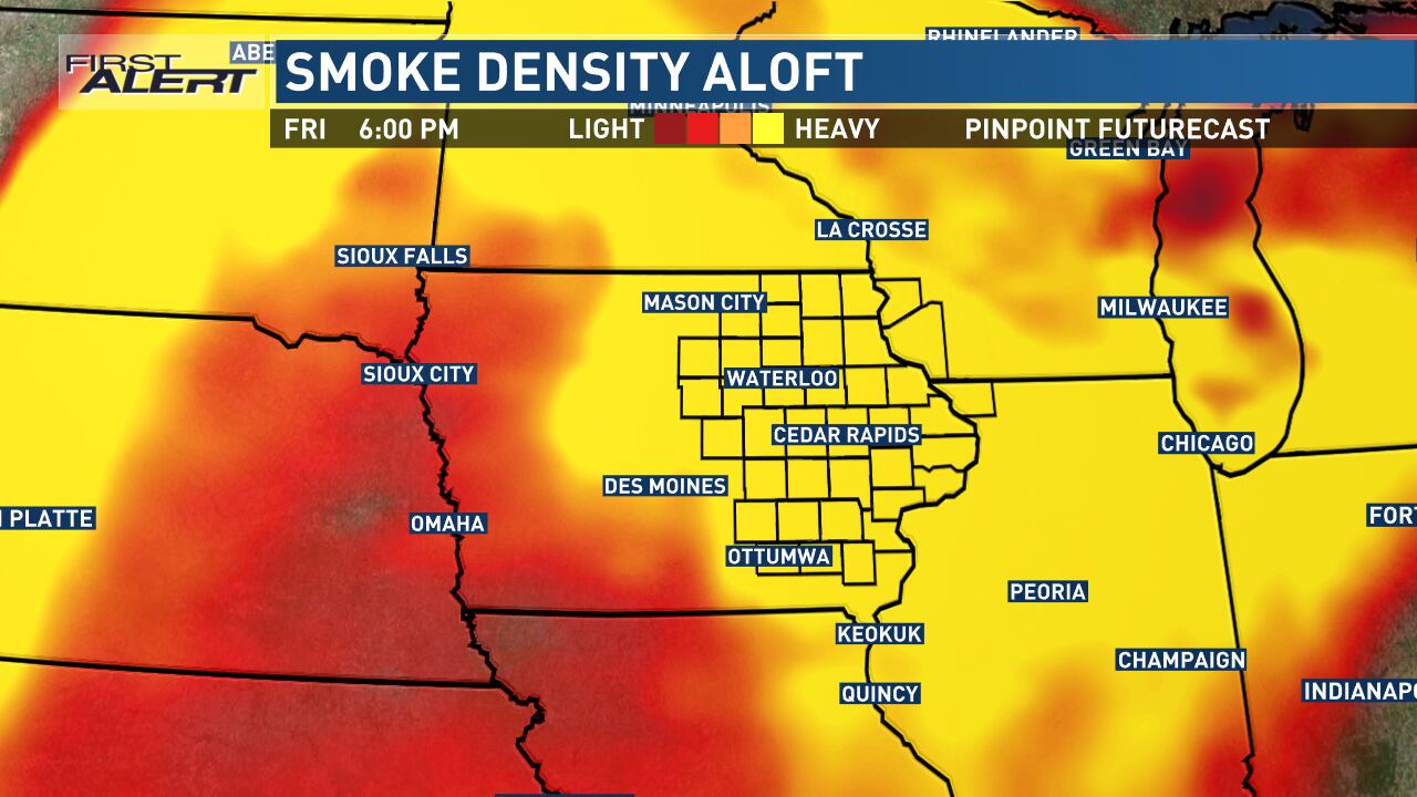 Wildfire smoke from Canada set to return to eastern Iowa skies