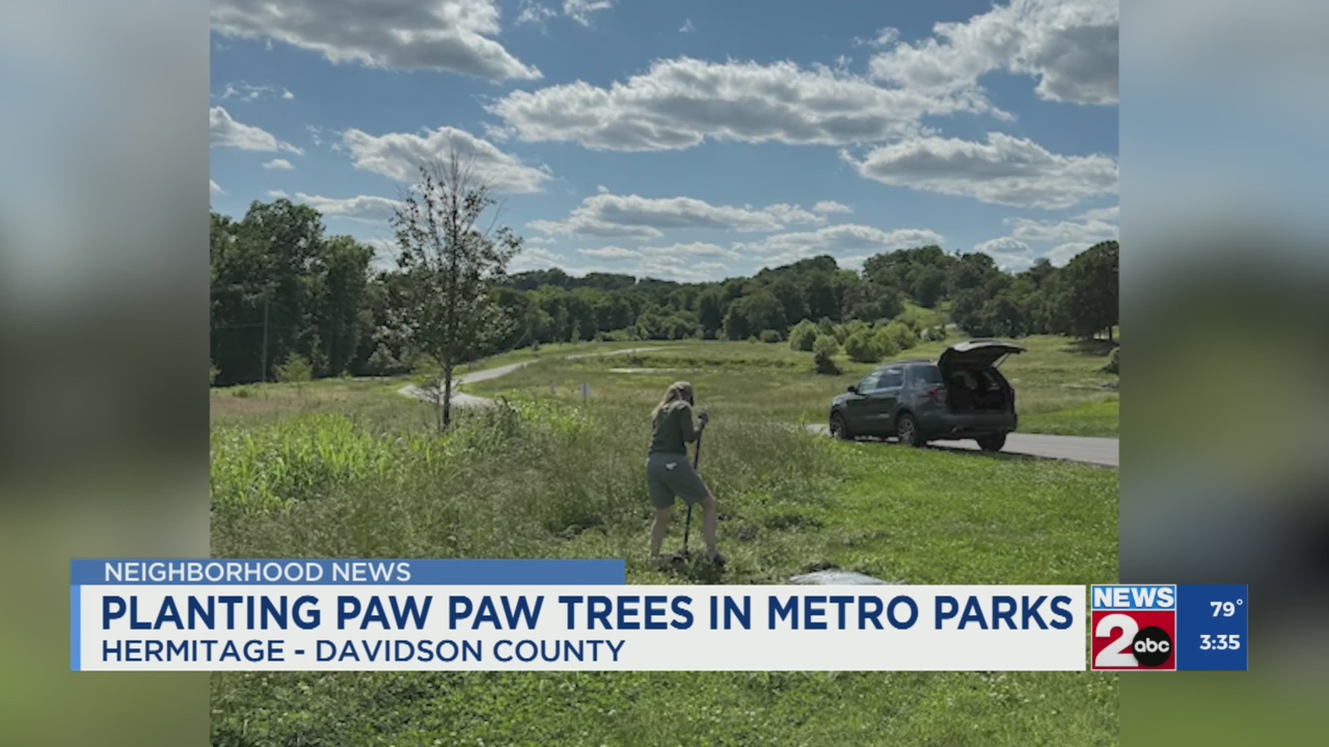 Planting Paw Paw trees in Metro Parks