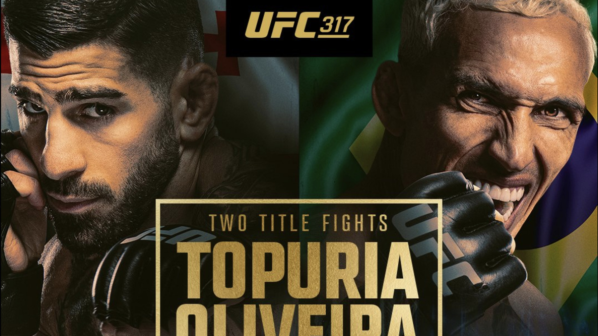 UFC 317 Poster Drops: One Night, Two Belts