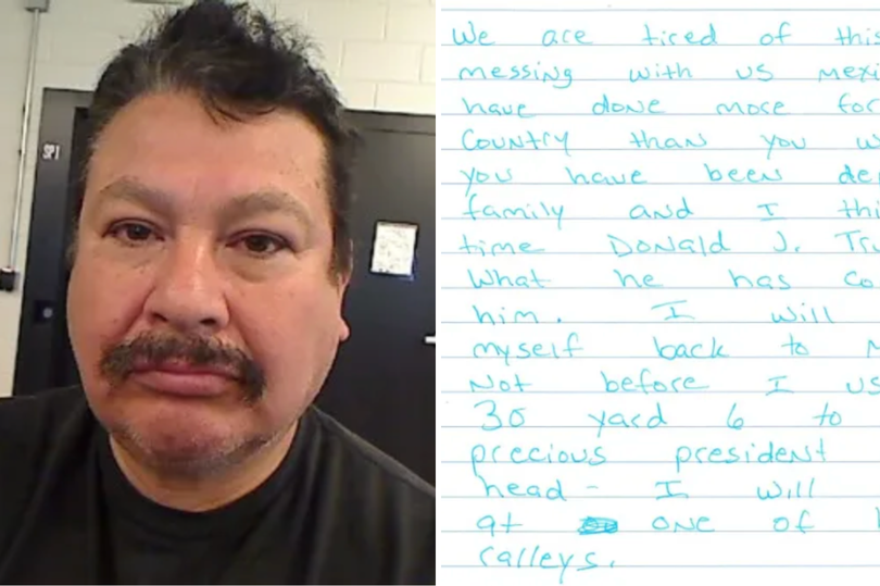 Man 'threatens to shoot Trump in the head' after family is deported