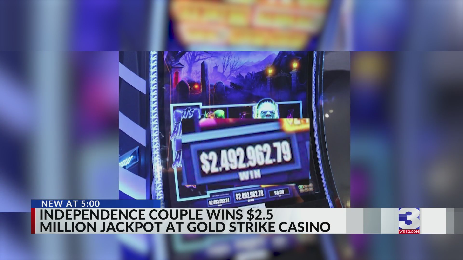Mississippi couple wins $2.5 million jackpot at casino