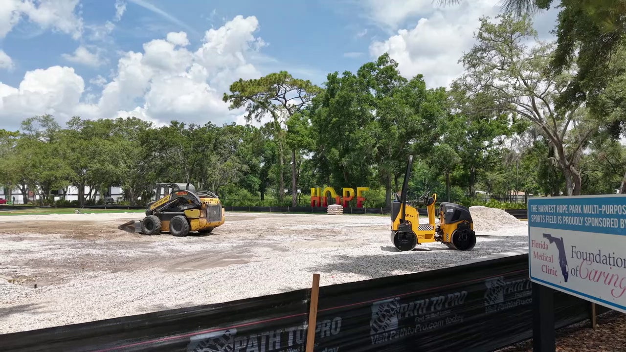 Construction continues on University Area park to install artificial ...