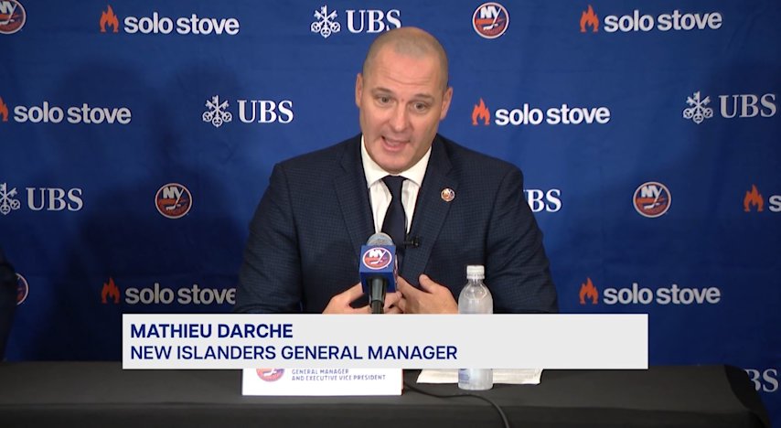 Mathieu Darche introduced as Islanders' head of hockey operations