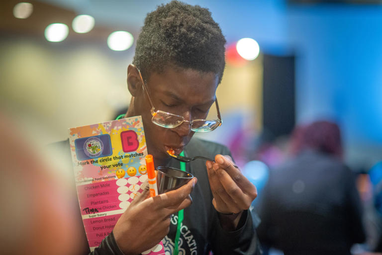 Tiny taste testers sample food for school meals. What will cut the mustard?
