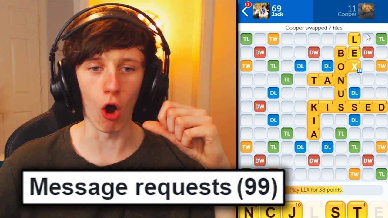 playing random games with strangers who messaged me on facebook