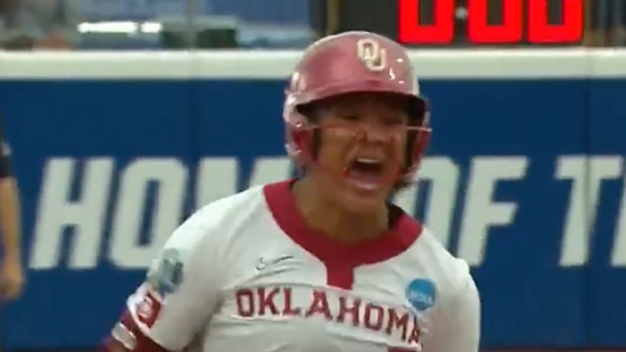 Oklahoma Softball's Ella Parker Had Priceless Reaction to Epic Walk-Off ...
