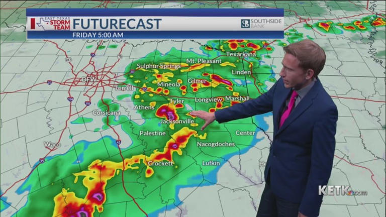 Thursday Night Forecast: Storms expected for parts of East Texas tonight