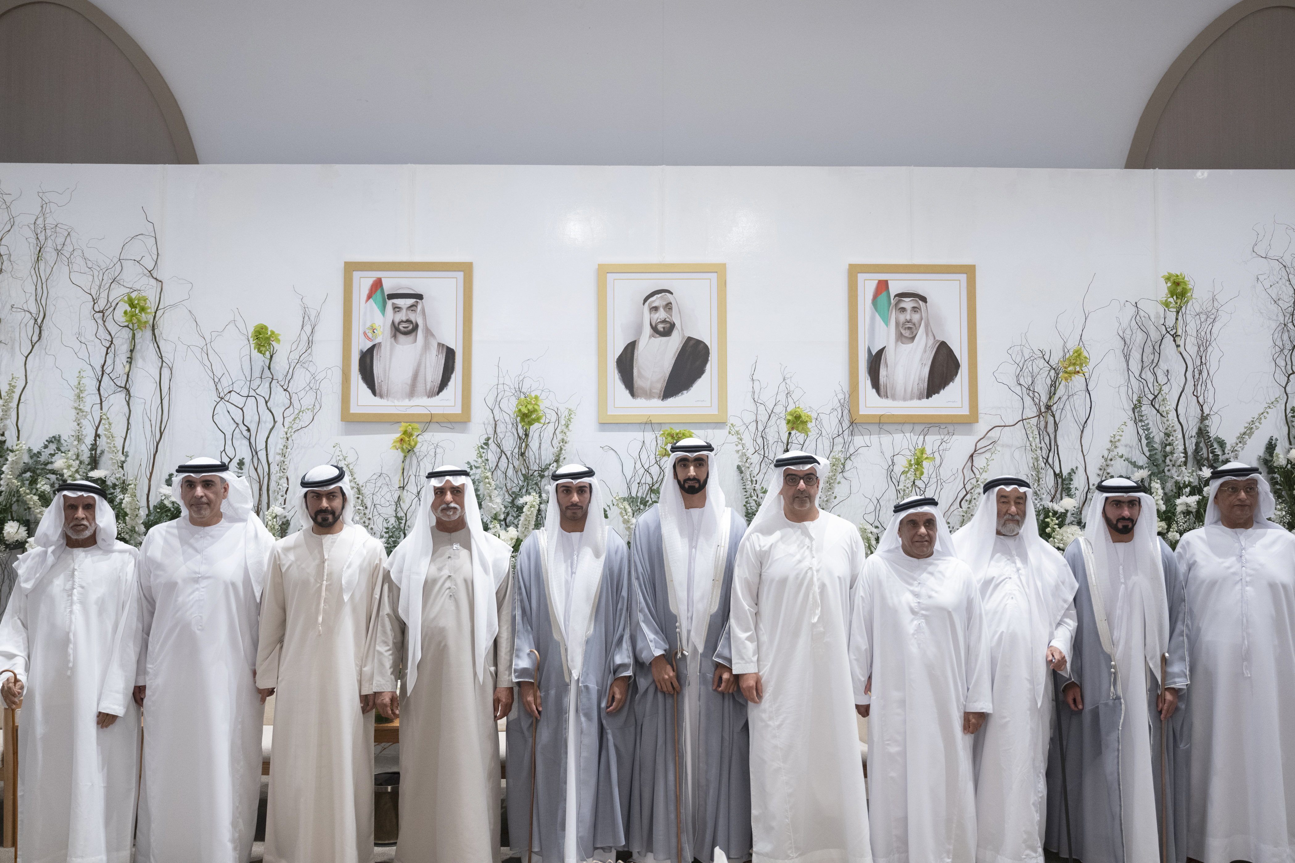 Hamed bin Zayed, Nahyan bin Mubarak, Khalifa bin Tahnoon bin Mohammed ...