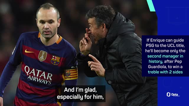 Iniesta hopeful Enrique comes out on top of 'super big' UCL final