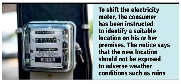 ‘Move electricity meter to accessible location or face power cut’
