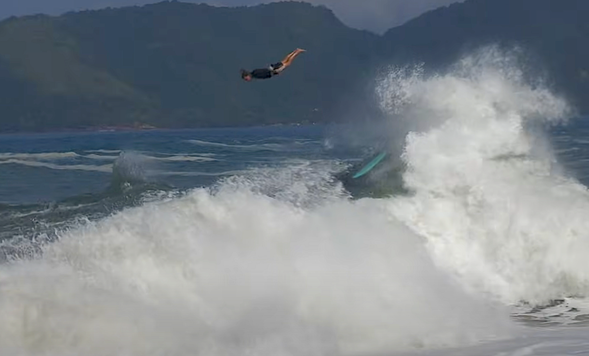 Surfing Rare and Dangerous “Triangle” Waves in Brazil (Video)