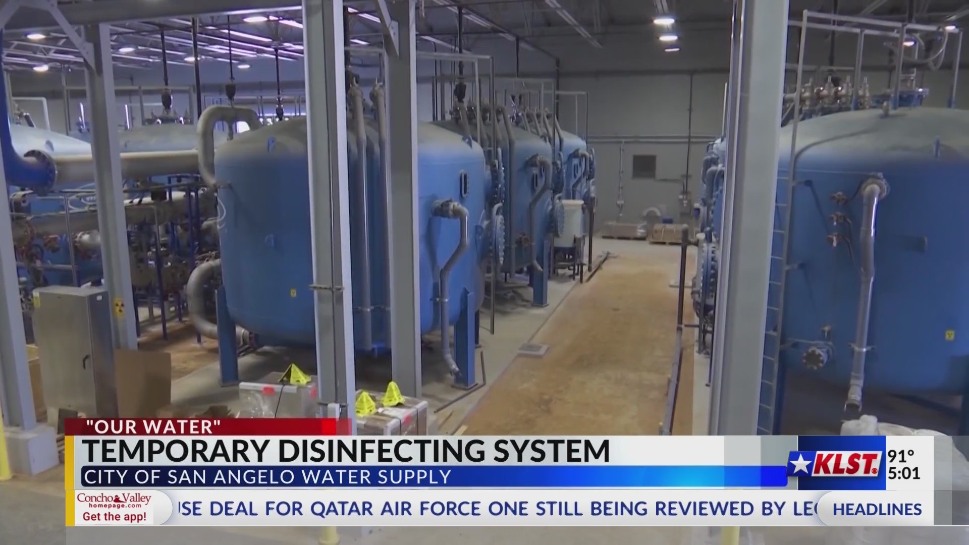 Temporary disinfecting system