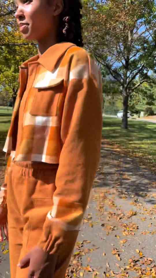 Sewing a Color Block Jacket Paired with Cargo Pants — Fashion Meets ...