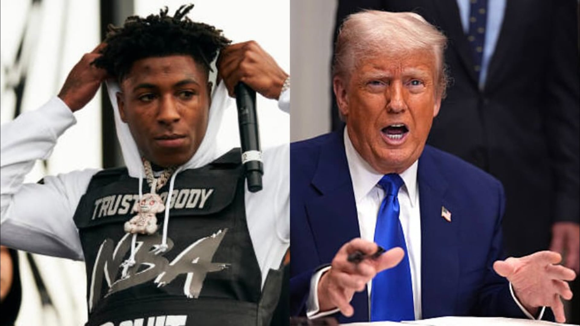 Le Rappeur NBA YoungBoy Remercie Trump Pour Sa Grâce Présidentielle