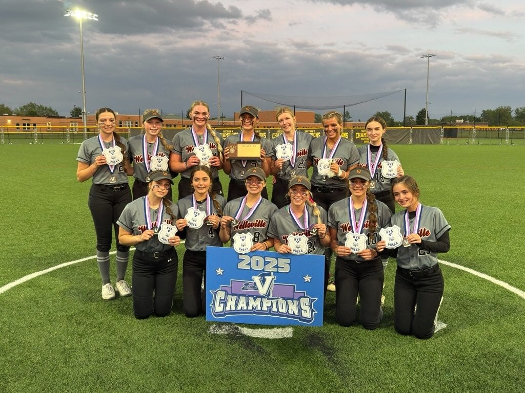 Wellsville edges Avon to win fifth straight Section V softball title