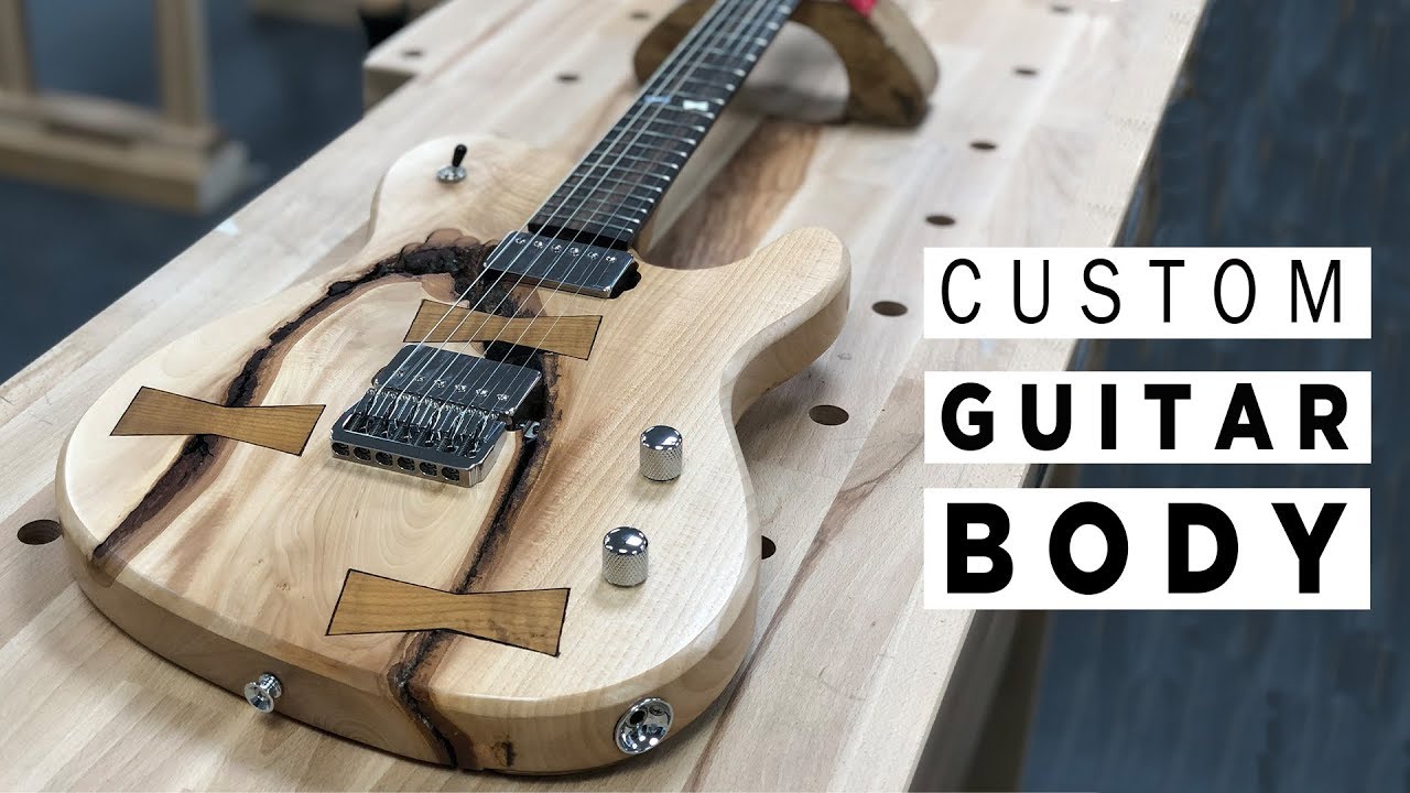 Build a custom guitar body using bowtie joinery