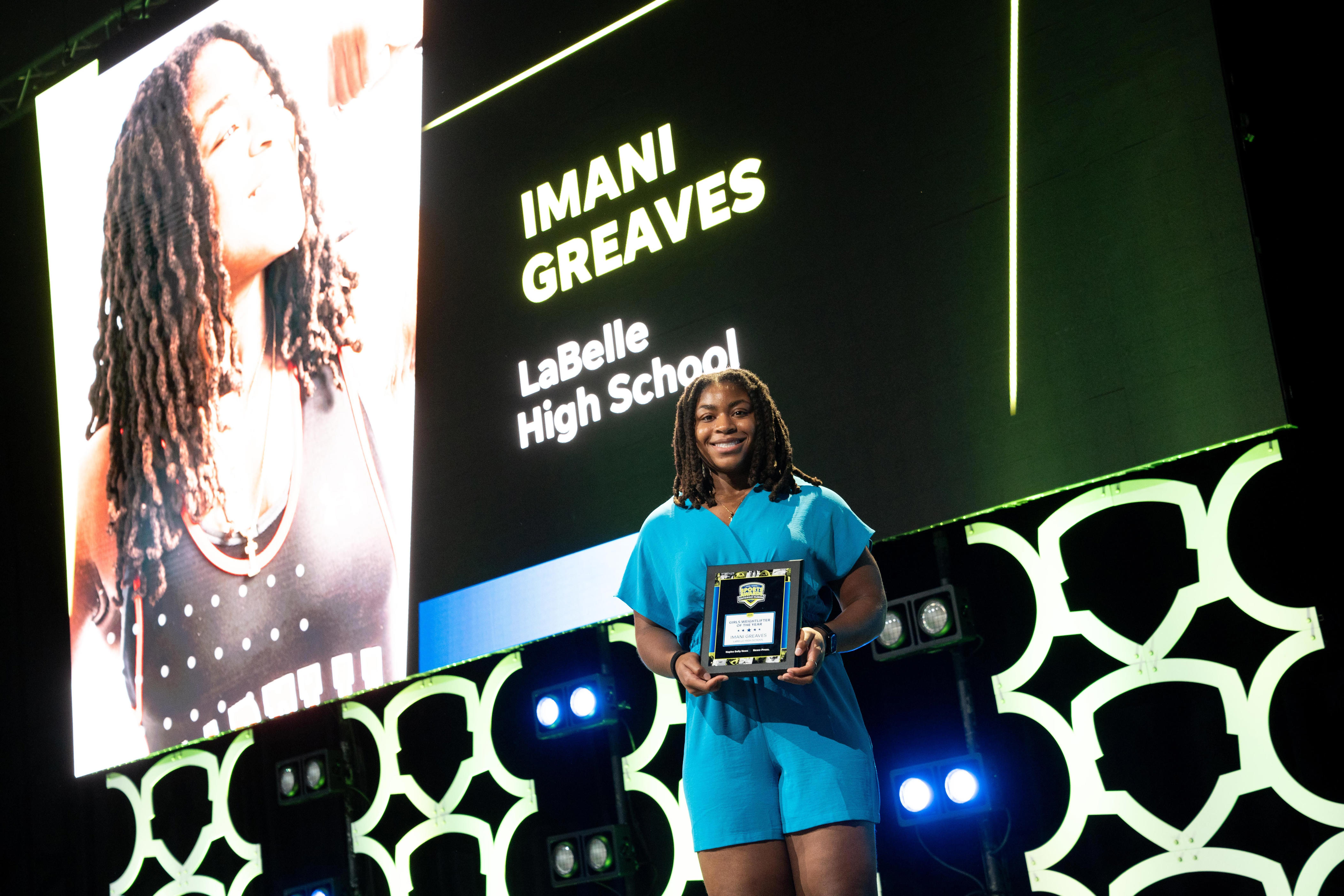 LaBelle weightlifter Imani Greaves Southwest Florida Female Athlete of ...