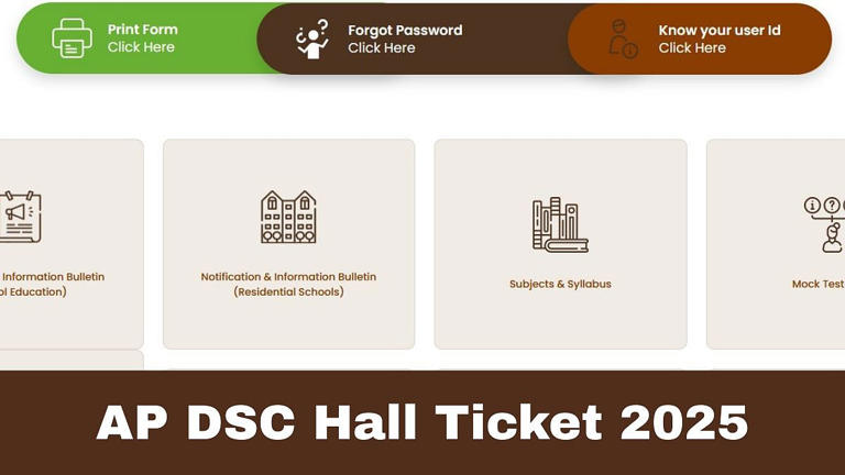 AP DSC Hall Ticket 2025: Mega DSC Admit Card To Be Released Today At ...