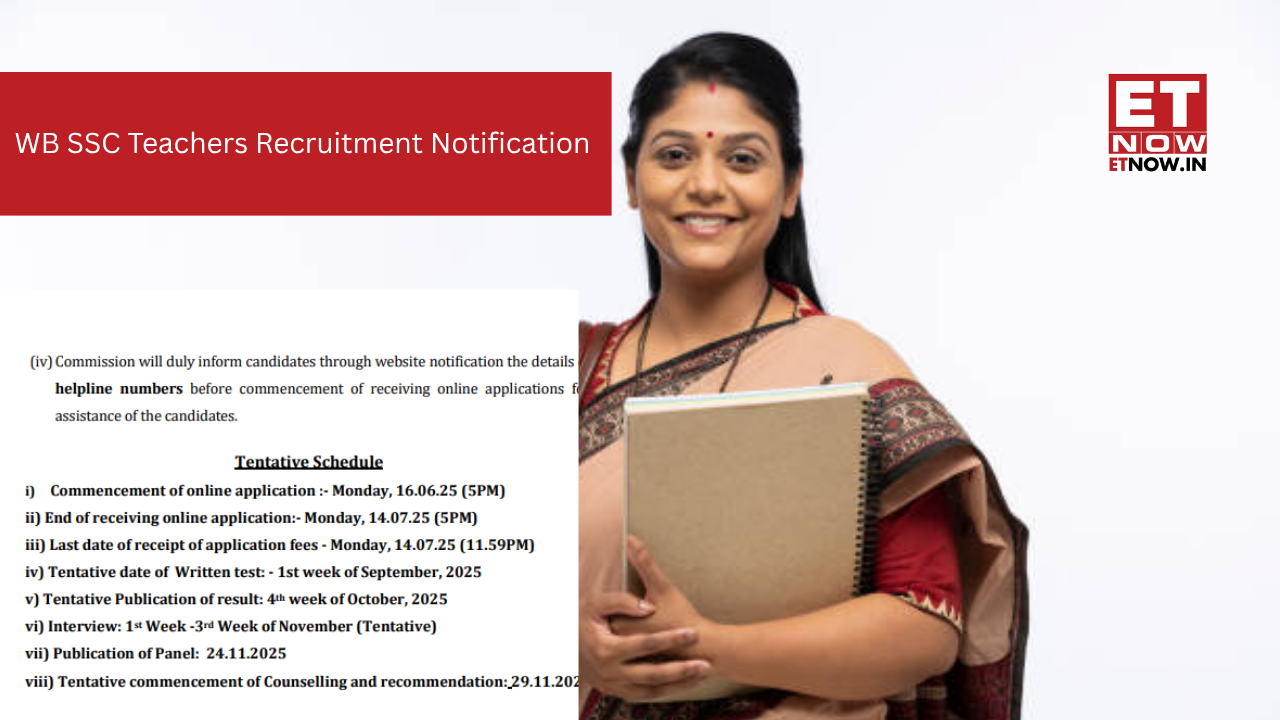 WB SSC Teachers Recruitment notification 2025 released at westbengalssc ...