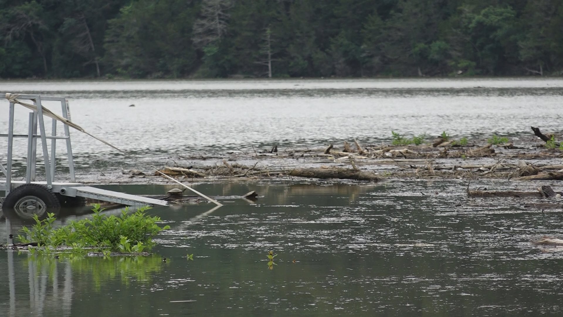 Beware of storm debris floating in Table Rock Lake