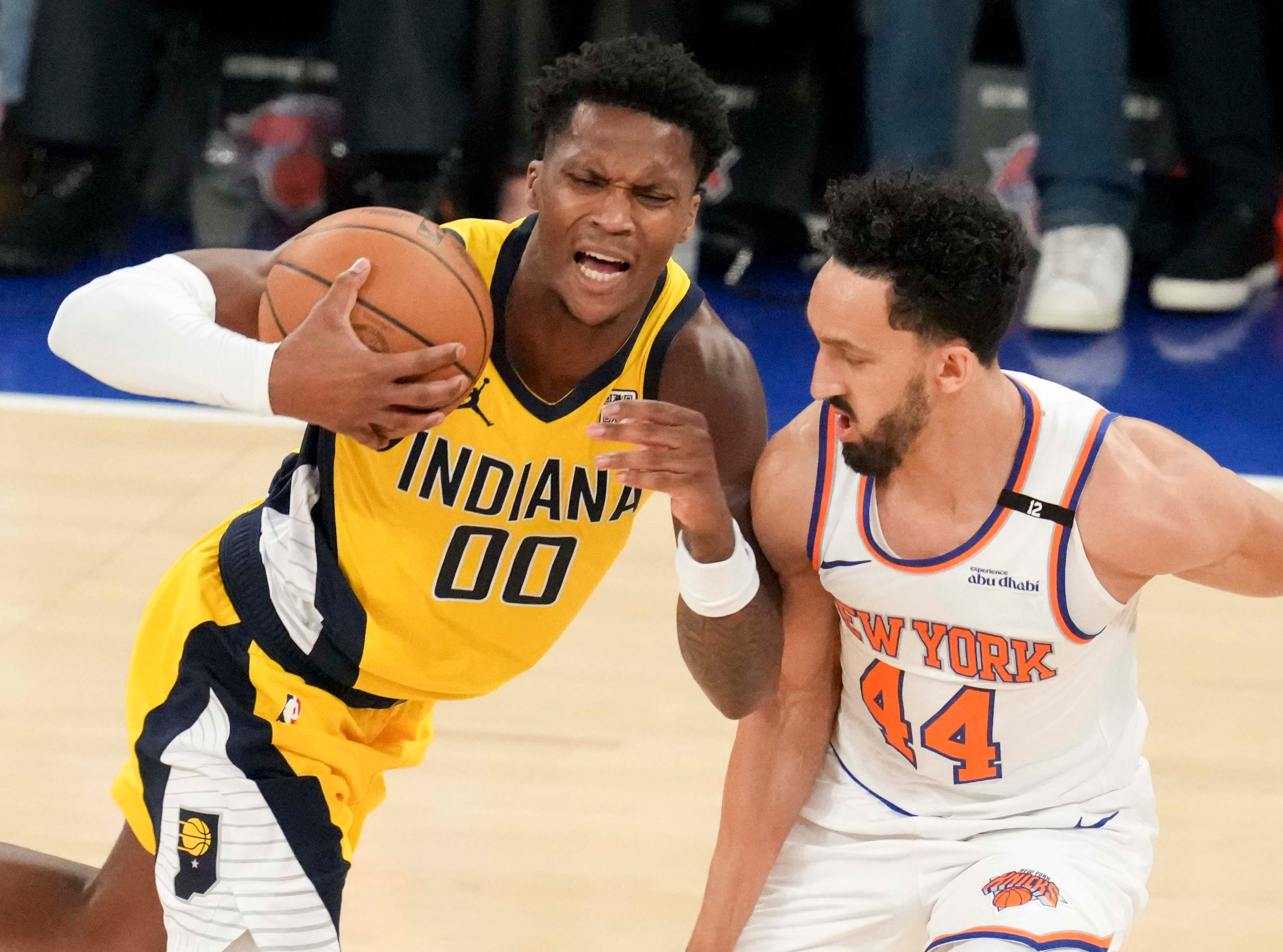 Game 5 recap: Knicks manhandle Pacers, send Eastern Conference Finals ...