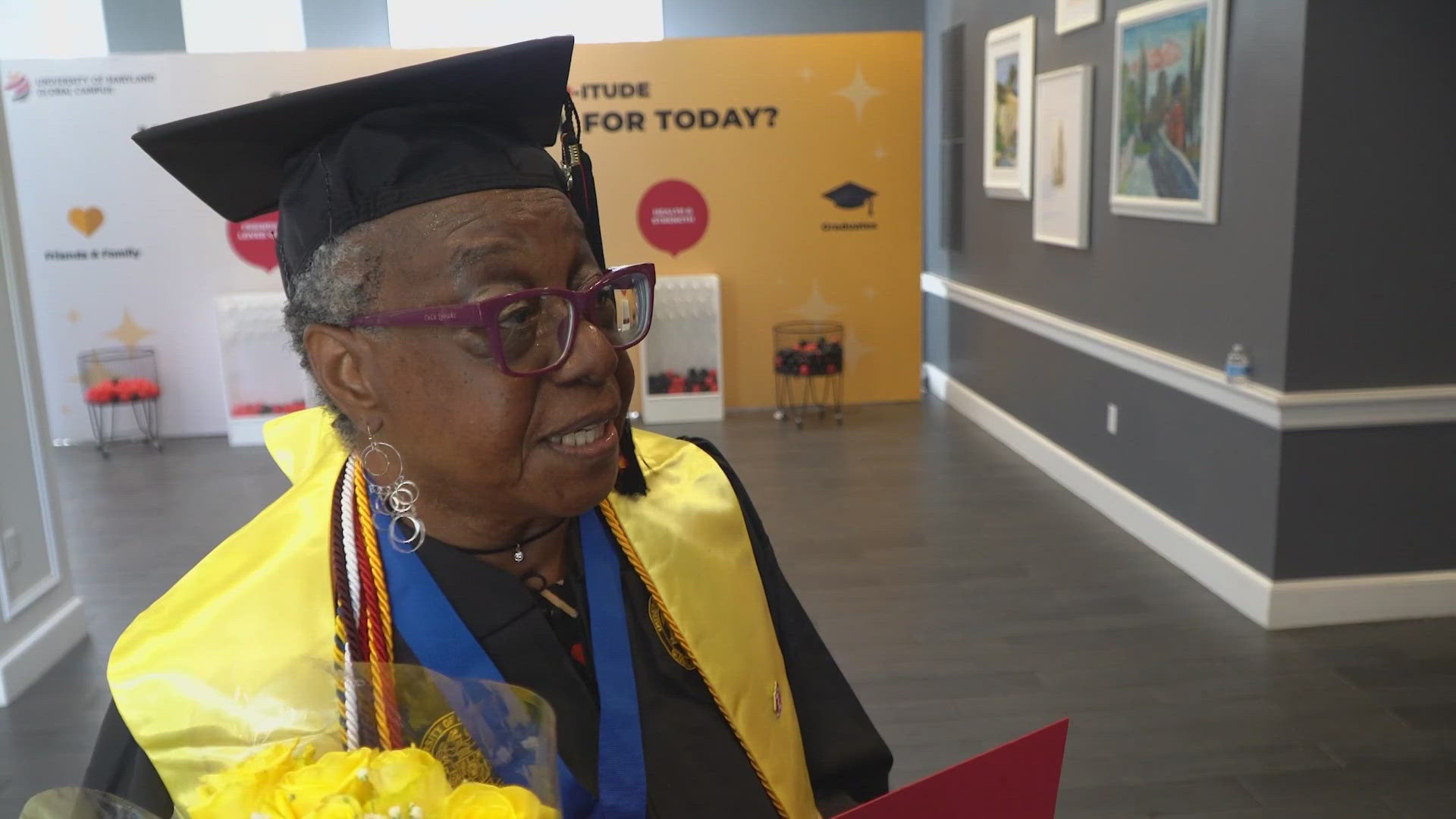 75-year-old graduates from University of Maryland Global Campus