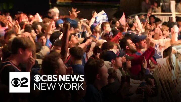 Knicks fans erupt at Central Park watch party during Game 5 win over Pacers