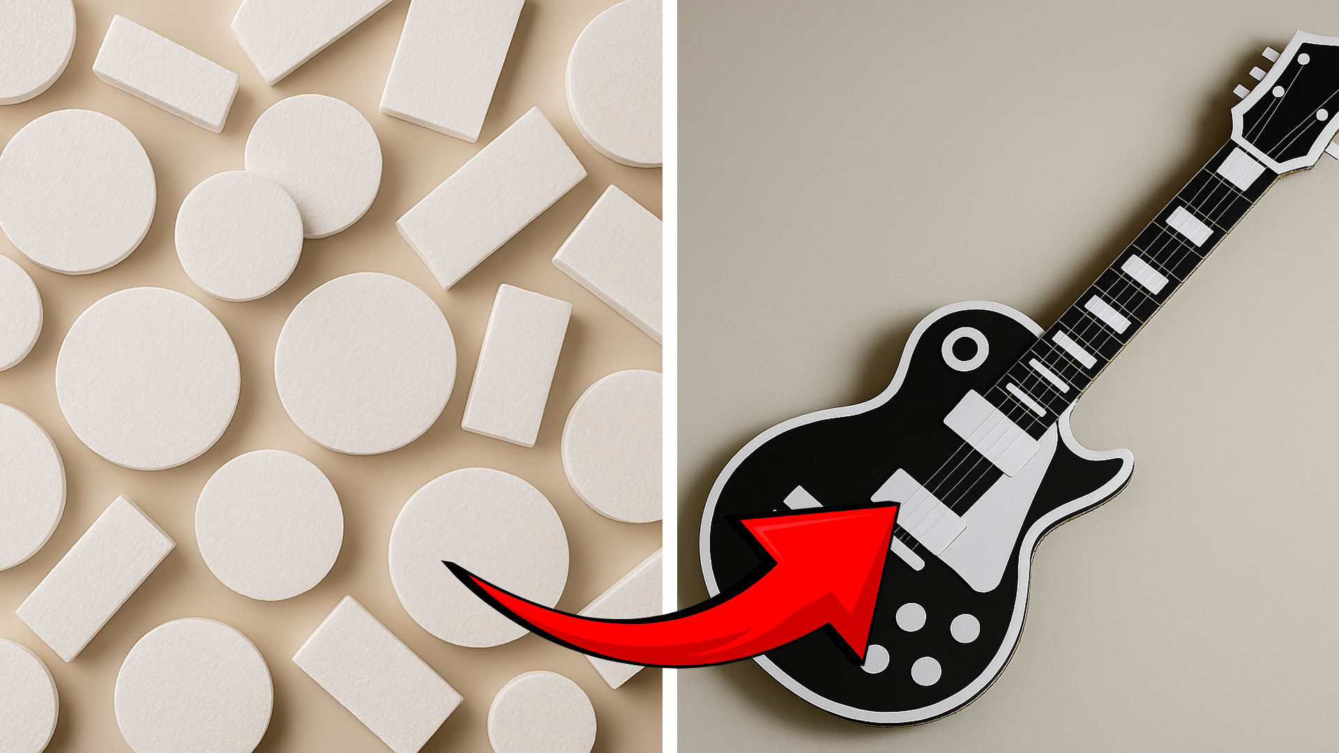 DIY Cardboard Guitar | Homemade Electric Guitar for Kids and School ...