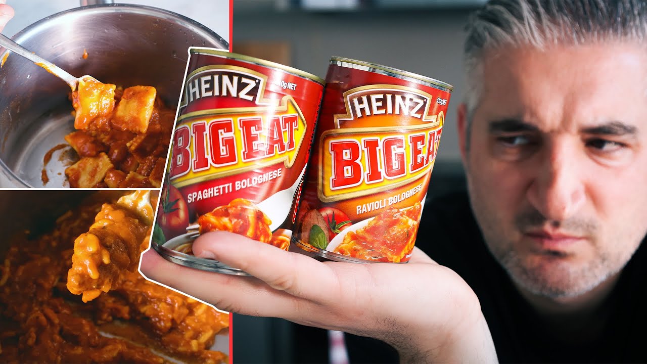 Italian Chef Try SPAGHETTI BOLOGNESE IN A CAN for the First Time