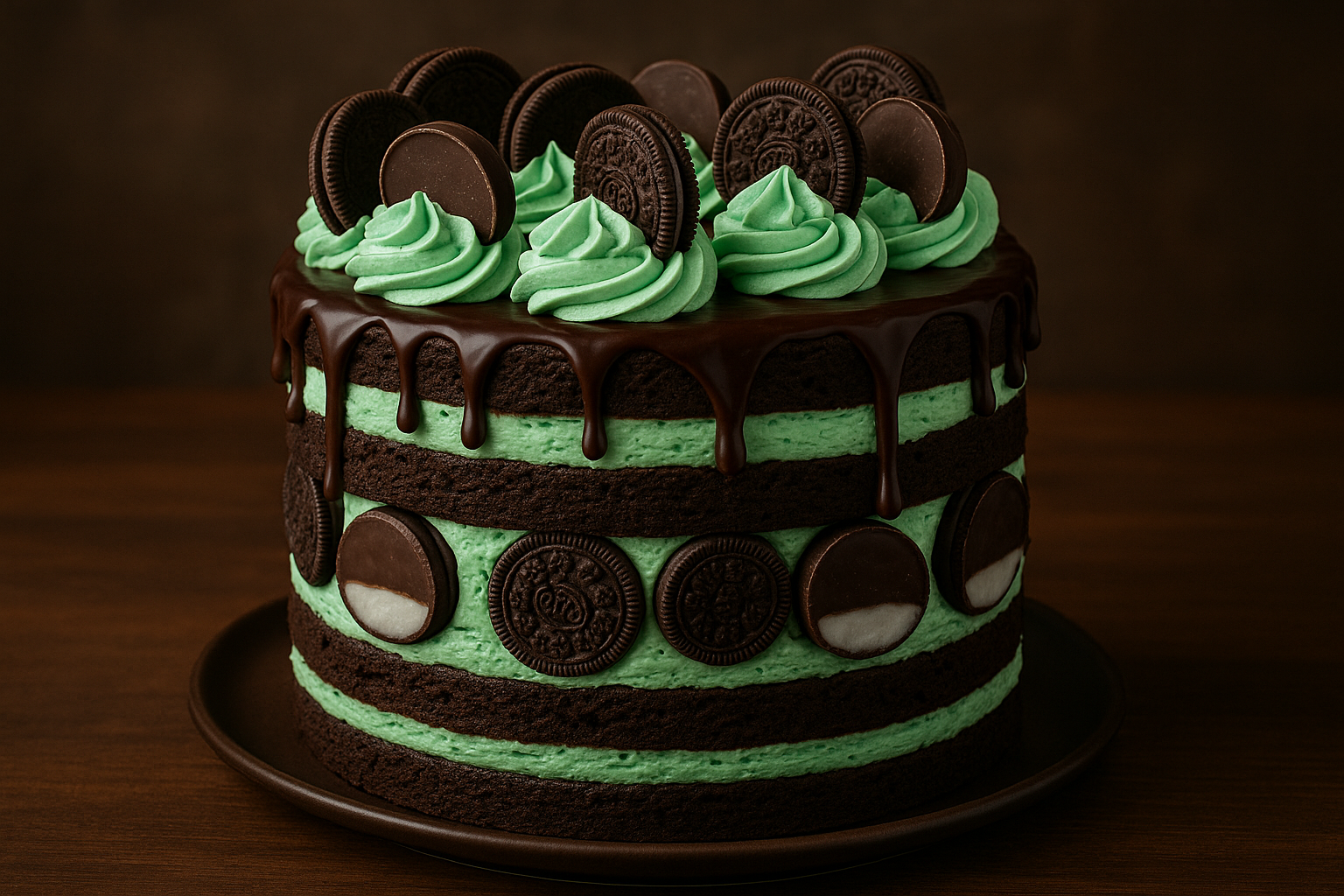 How To Make A PEPPERMINT CHOCOLATE MEGA CAKE