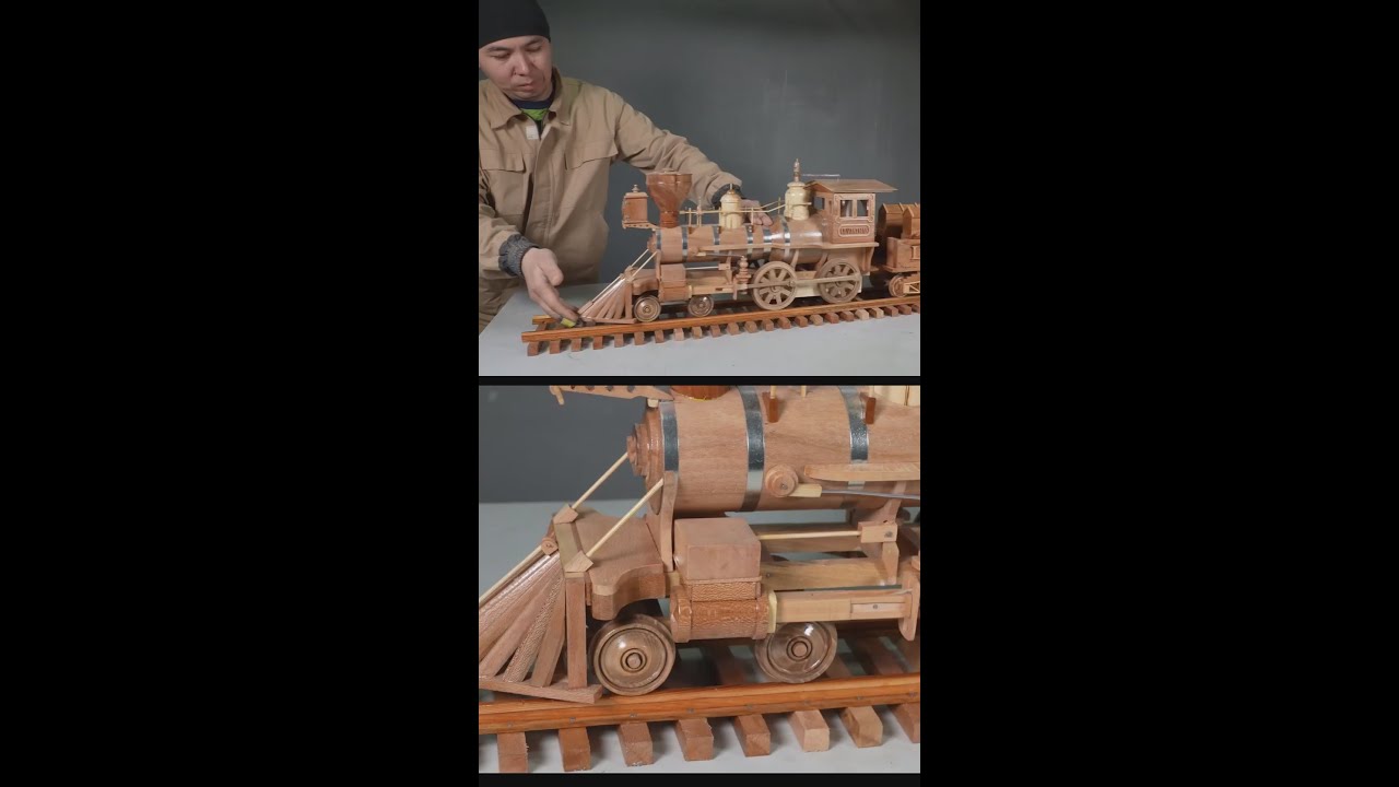 Wooden Train! 🚂 Locomotive Leviathan (1868) aka Central Pacific