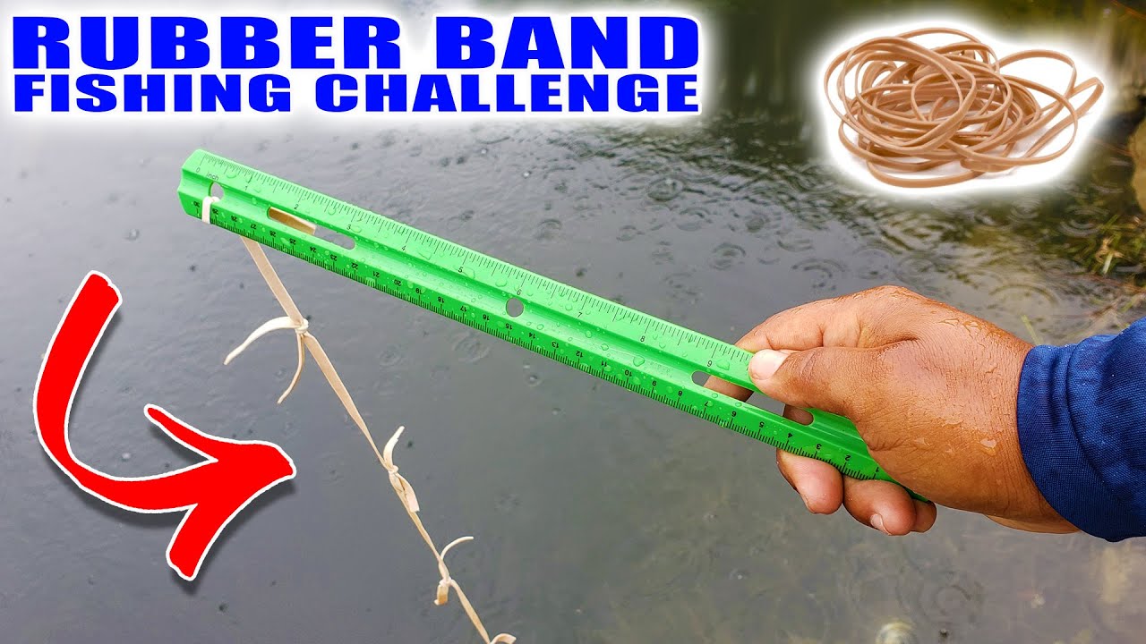 Can Rubber Bands CATCH Fish? DIY Fishing Challenge!