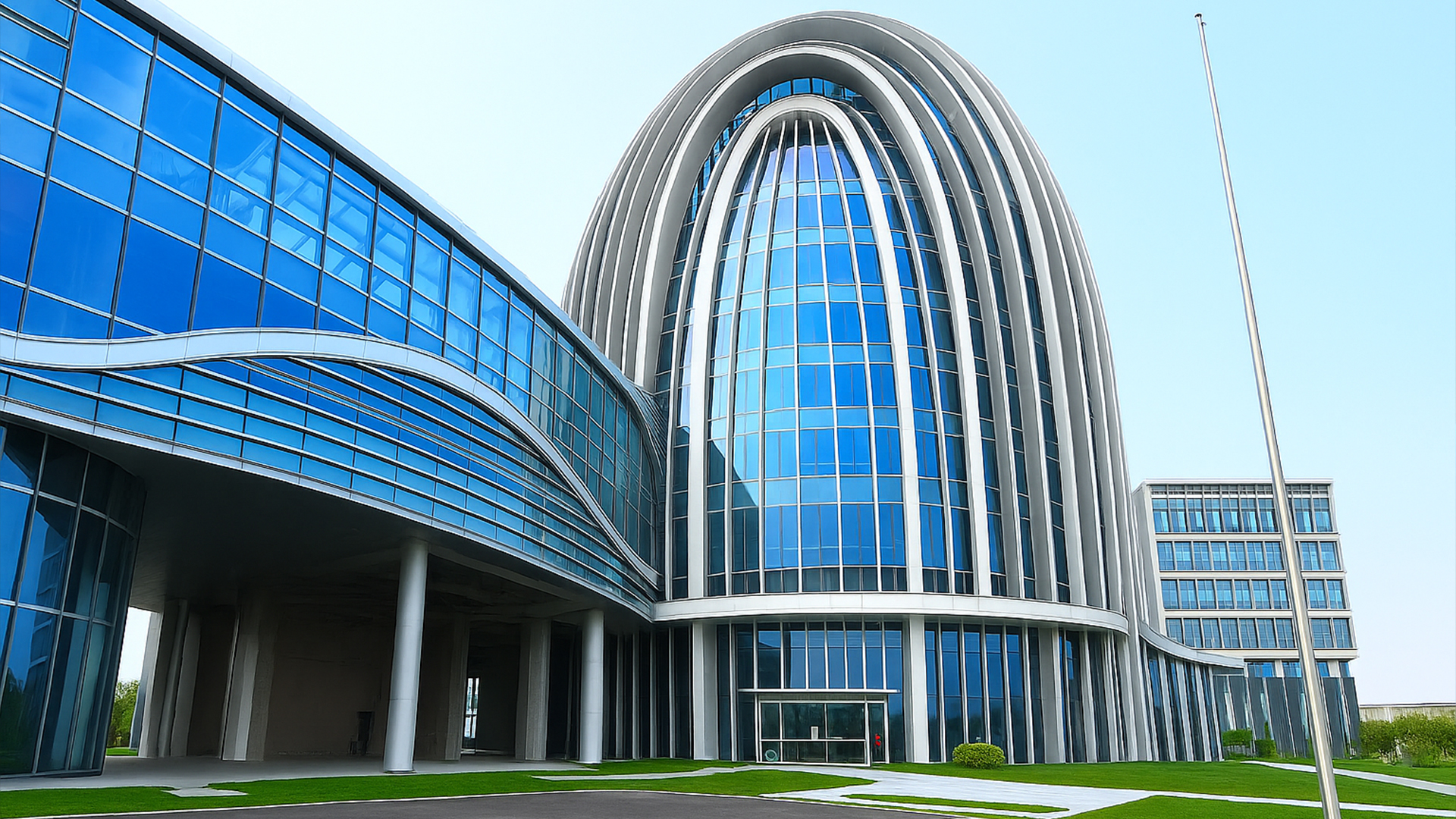 Kina byggde en enorm traditionell stad inomhus – med sky train!