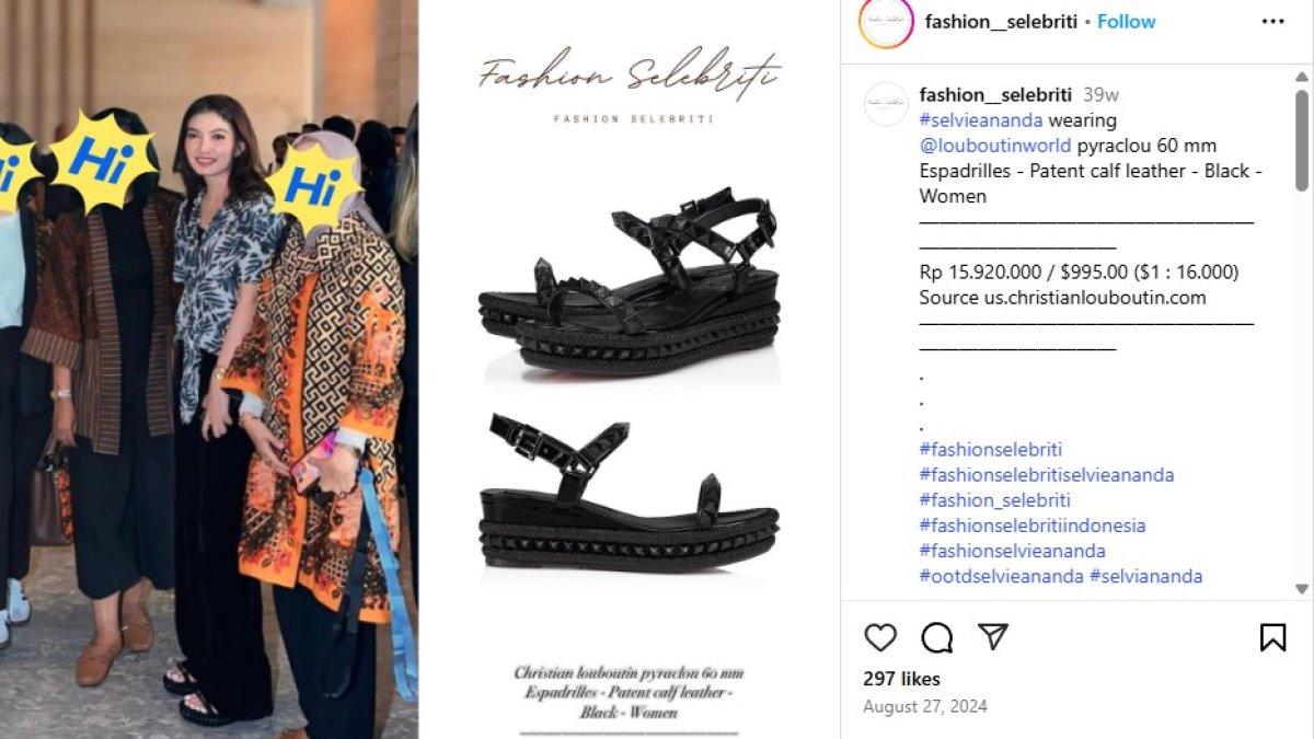 4 Koleksi Sepatu Selvi Ananda,Beragam Model dan Brand Dunia,Harga ...