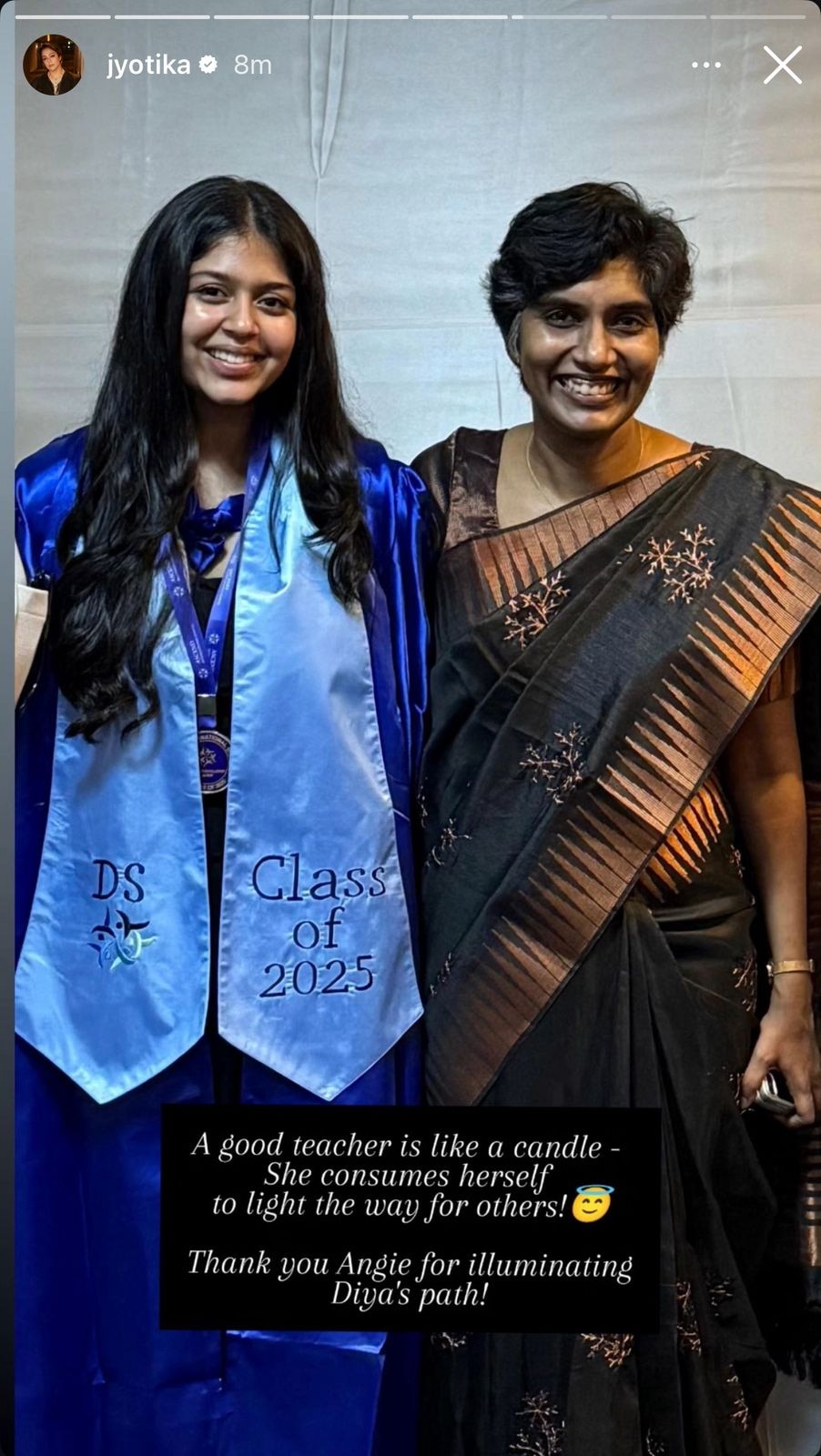 Suriya-Jyotika's daughter Diya's school graduation pics trash family ...