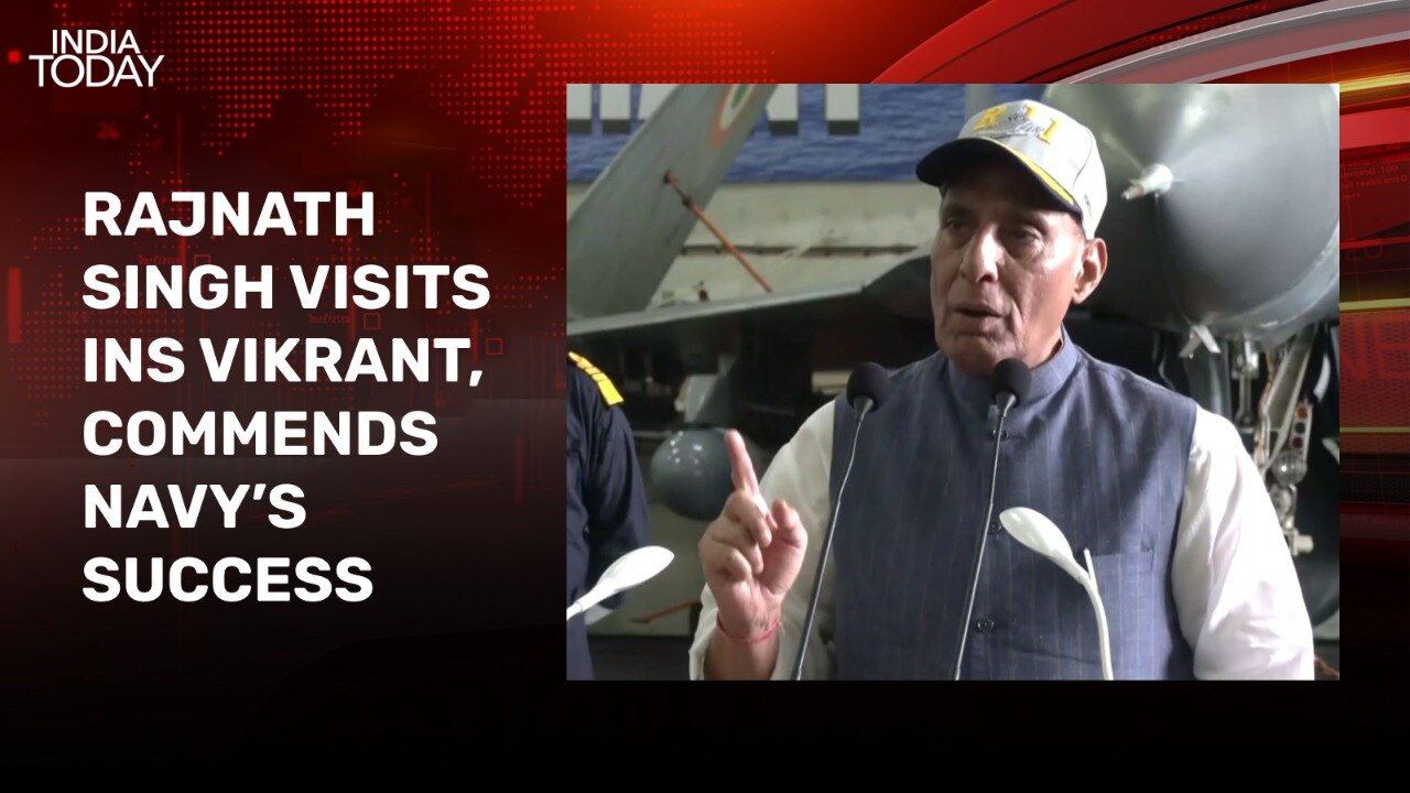 Rajnath Singh lauds Navy for confining Pak forces during Operation SIndoor