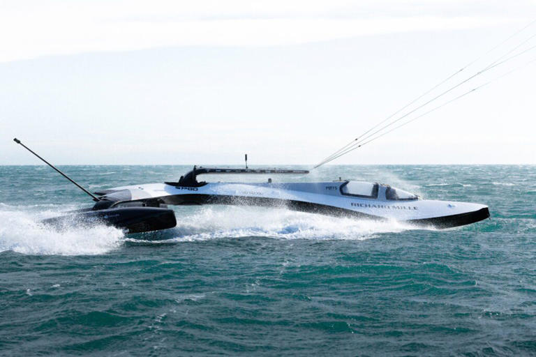 Kiteboat smashes 100kph barrier to become world’s second fastest