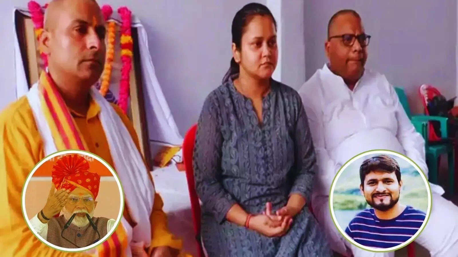 PM Modi meets family of Pahalgam terror victim Shubham Dwivedi in Kanpur