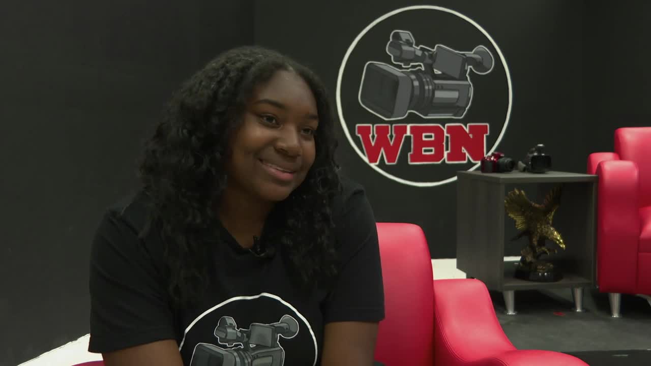 Kendra Carter run Warrior Broadcast News at Matoaca High School