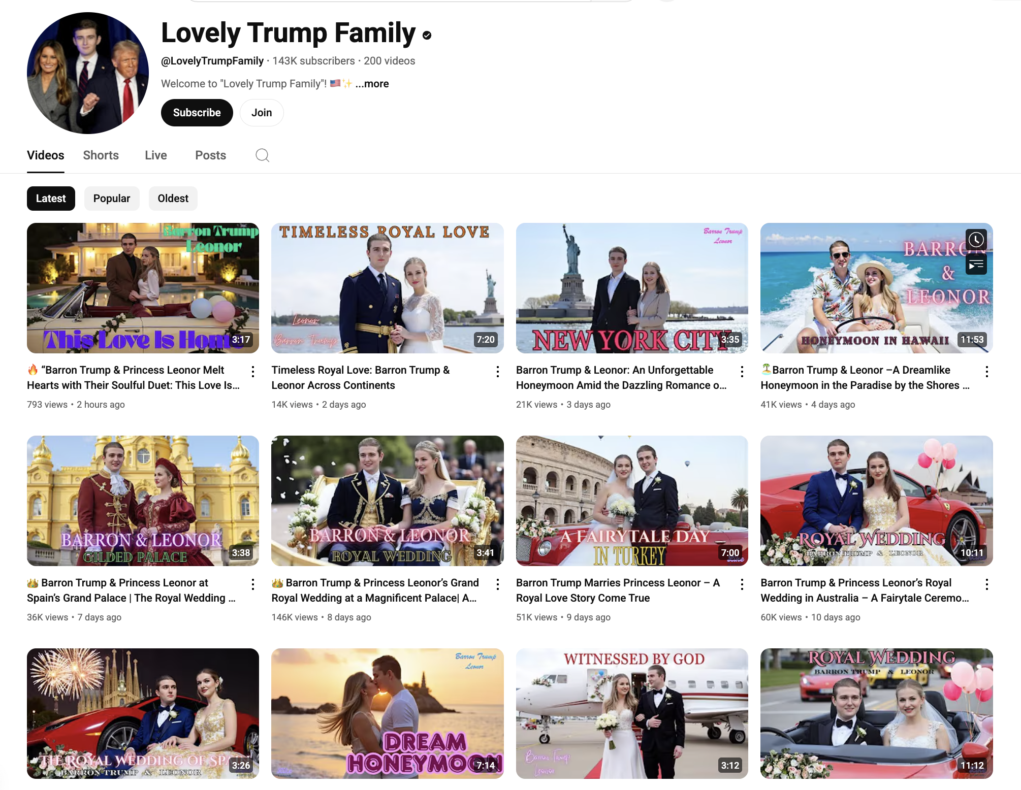 Did Barron Trump marry Princess Leonor of Spain?