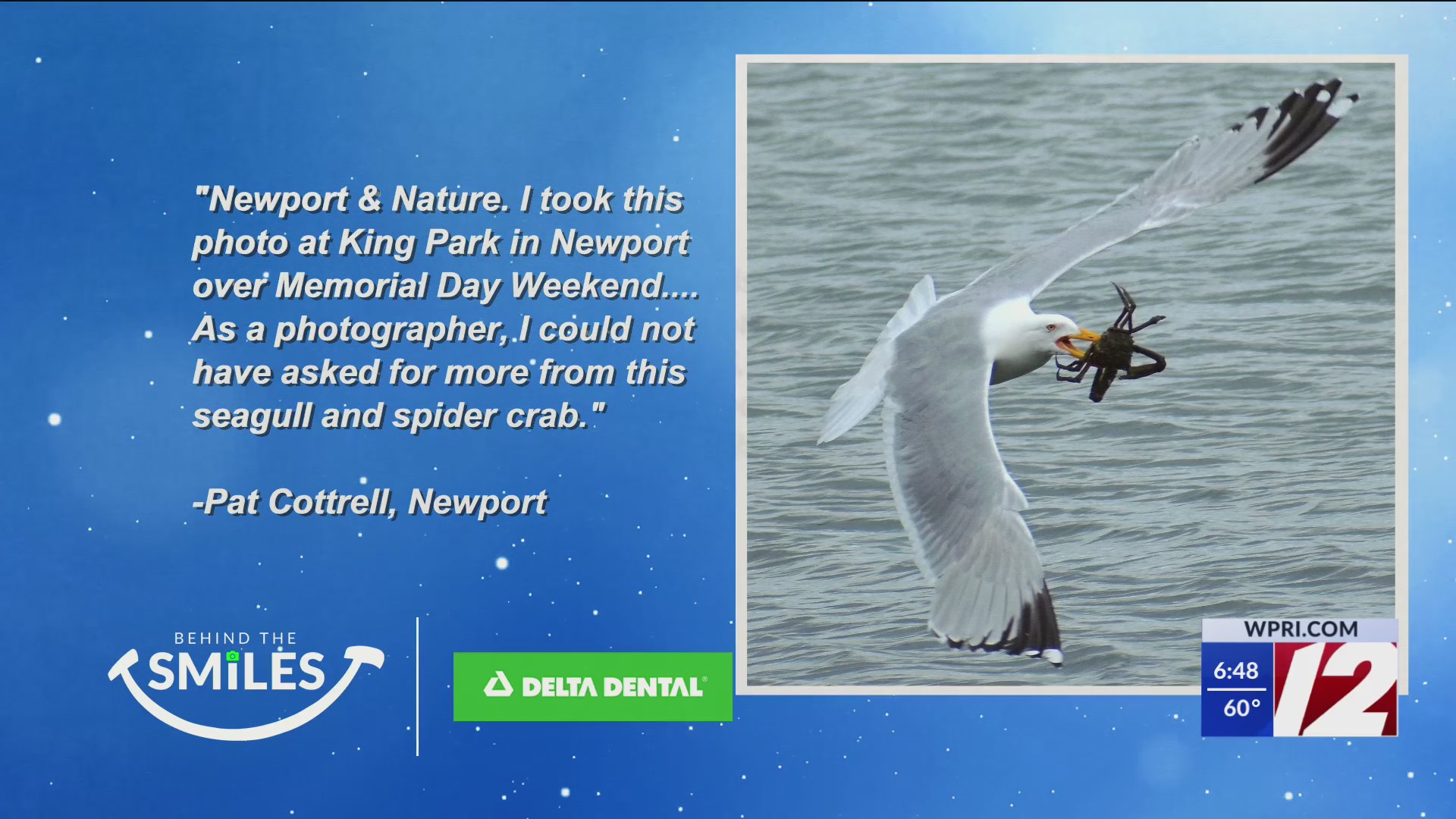 Behind the Smiles Photo for 5/30/25 from Pat Cottrell of Newport