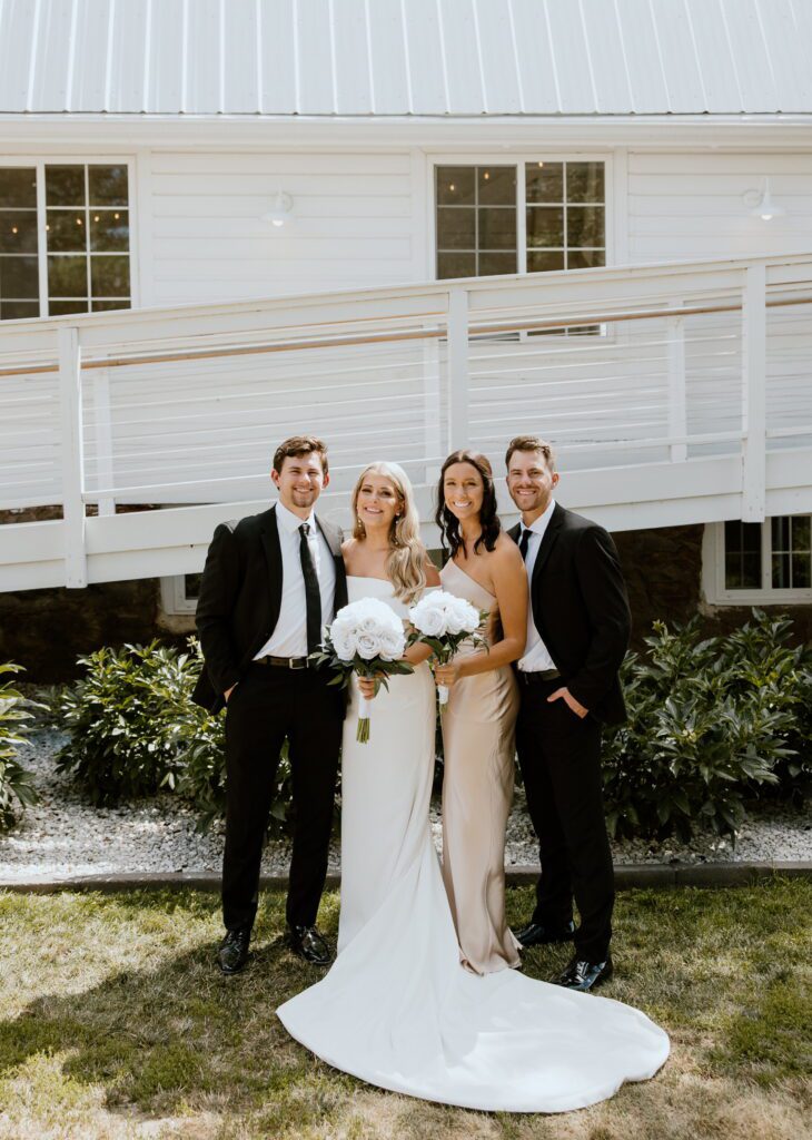 Best friends fell for brothers and married them a month apart