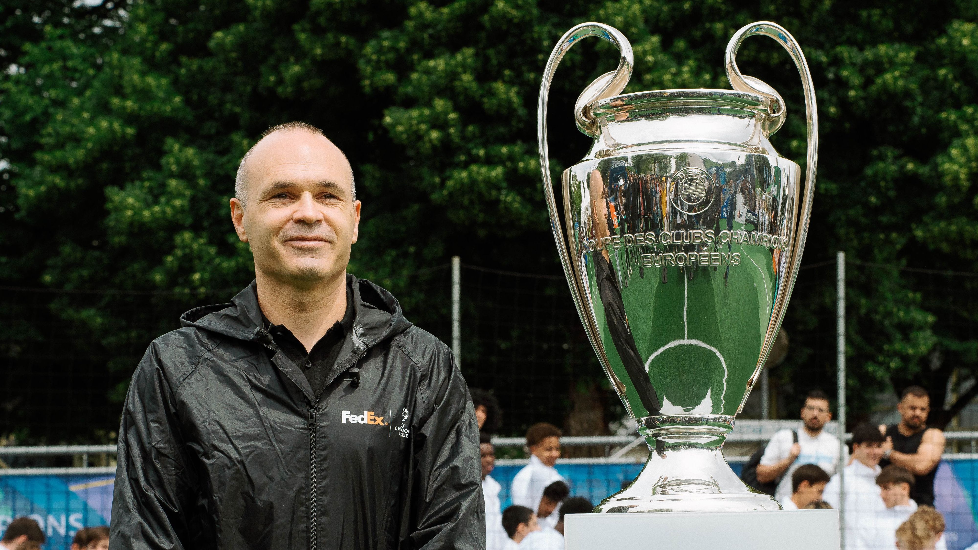 Barcelona legend Andres Iniesta teams up with FedEx to deliver UEFA ...