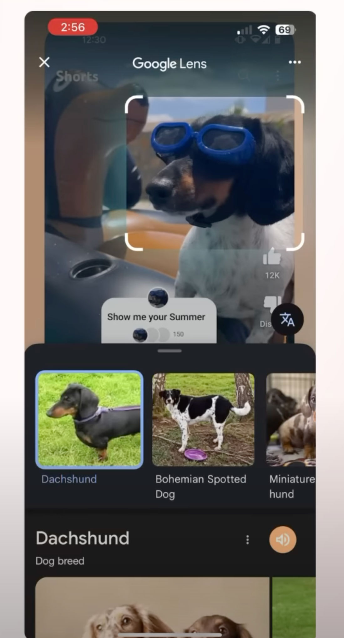 Google Lens coming to YouTube Shorts
