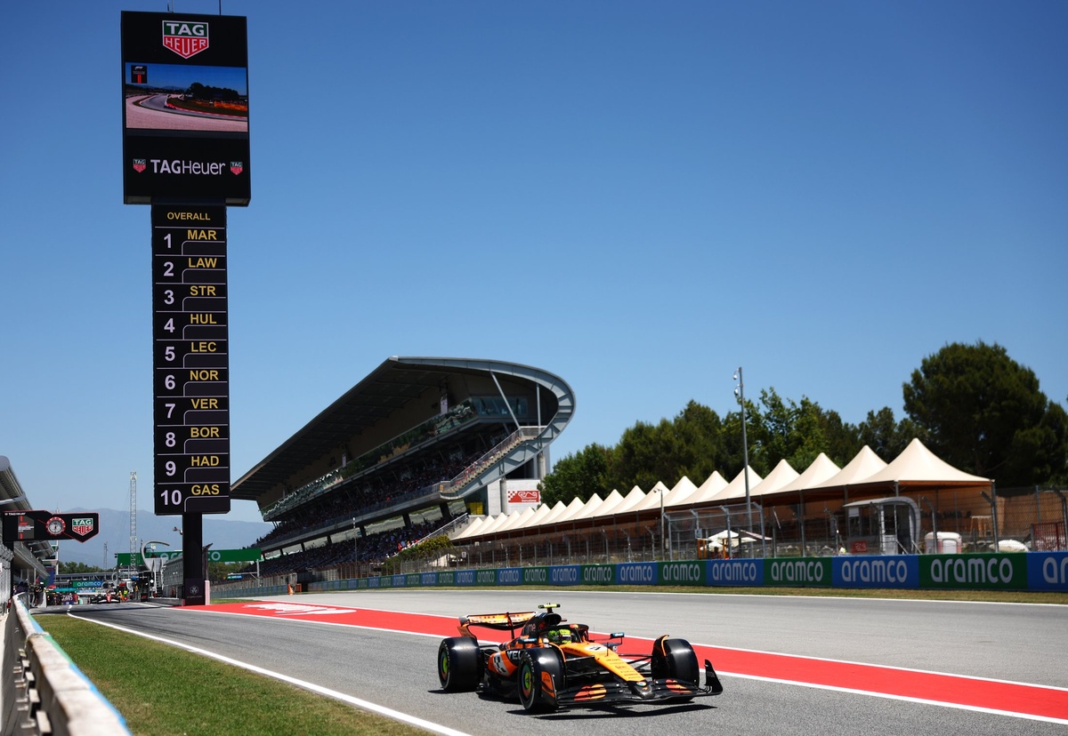 F1 Spanish GP: Norris tops FP1 to continue McLaren's advantage ahead of ...
